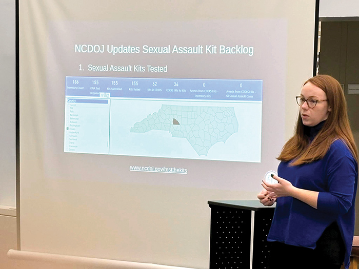 AAUW’s local chapter discusses NC’s previous rape-kit backlog ...