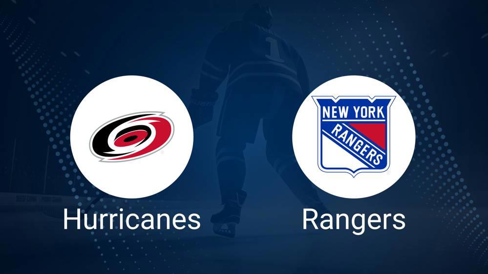 Where to Watch Carolina Hurricanes vs. New York Rangers on TV or ...