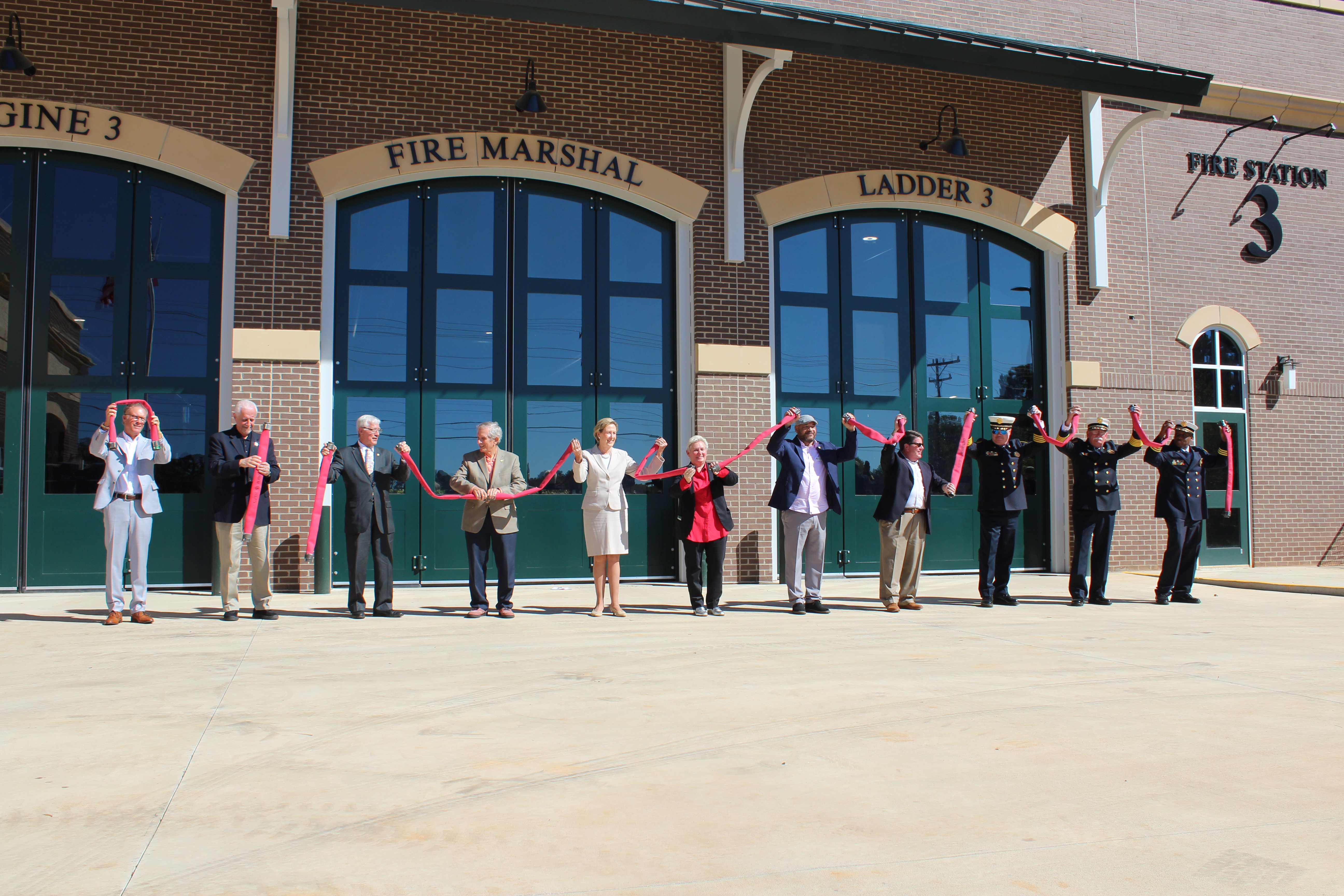 Salisbury Fire Department break the hose on new station three ...