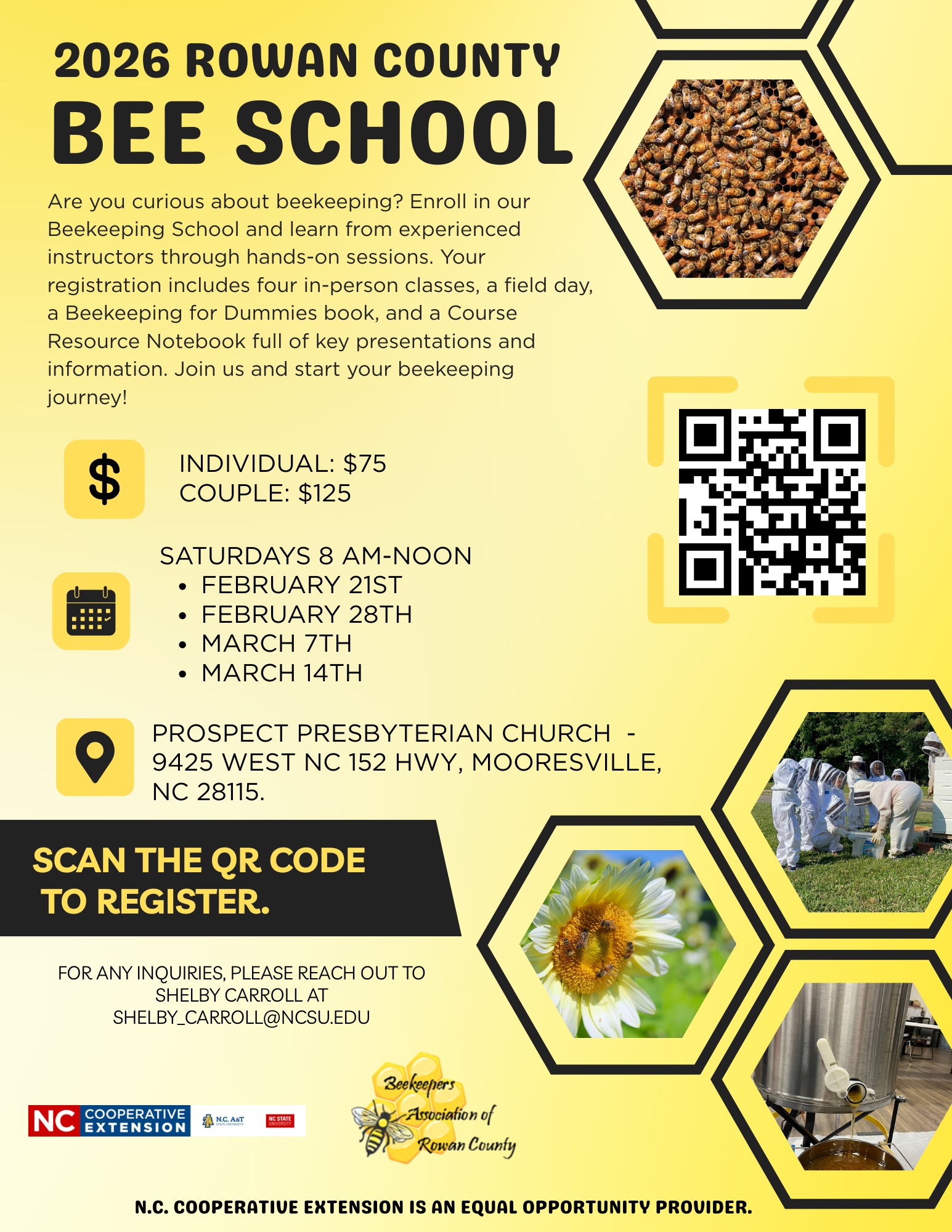 Shelby Carroll: Rowan County Bee School returns to train next ...